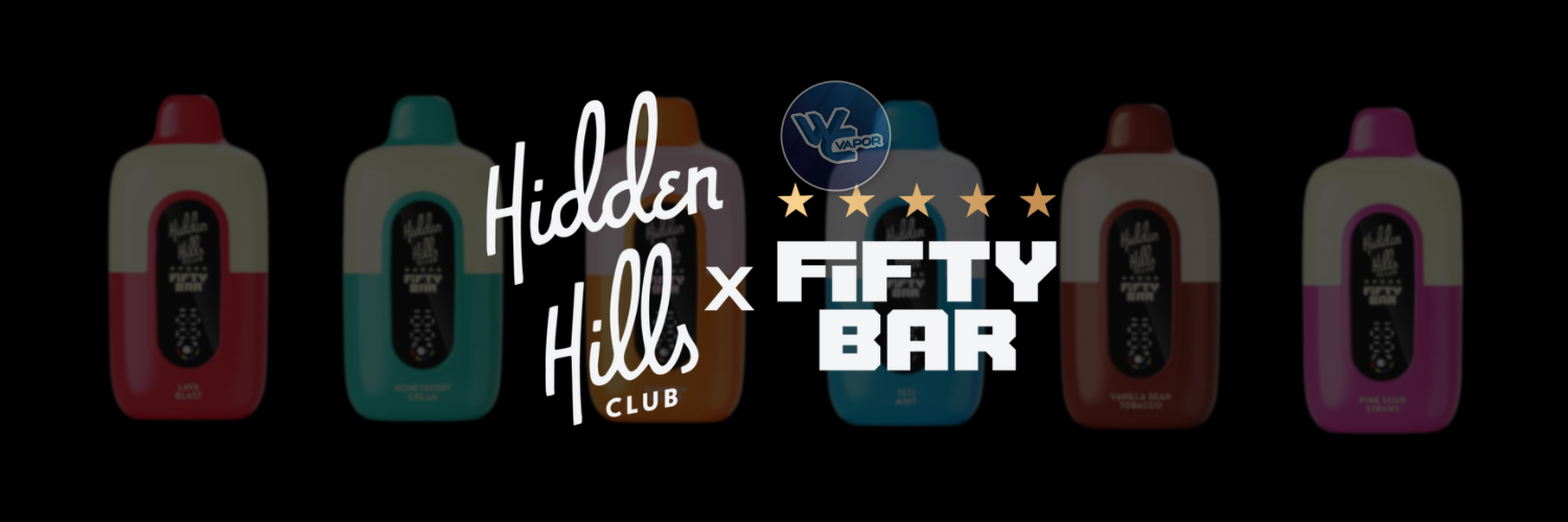 Fifty Bar X Hidden Hills 20K Disposable – WC Vapor